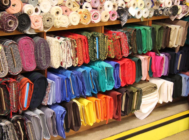 Material at a Haberdashery. Stock Photo - Image of textile, store: 78284826
