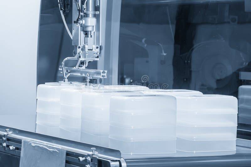 The Material Handling Process by Robotic System from Injection Machine ...