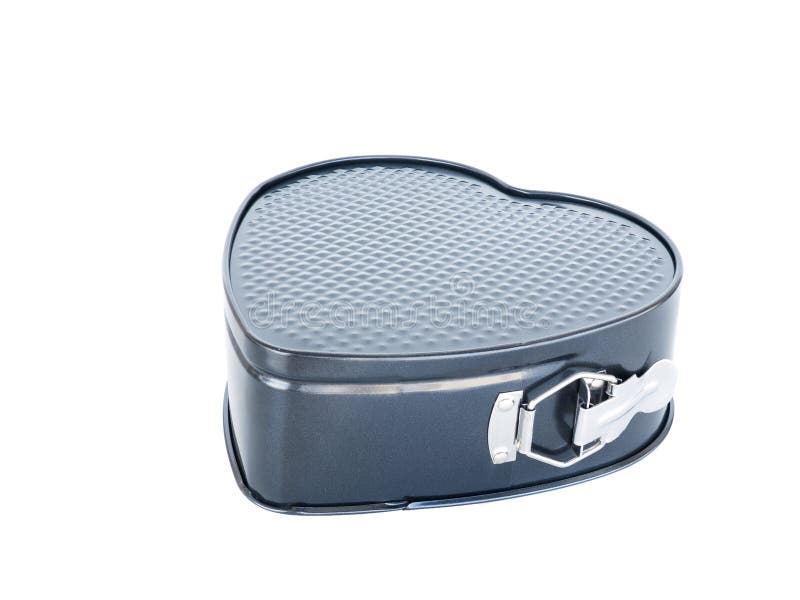 Material Heart-shaped Baking Loaf Pan Non-stick Coating. Isolate Stock ...