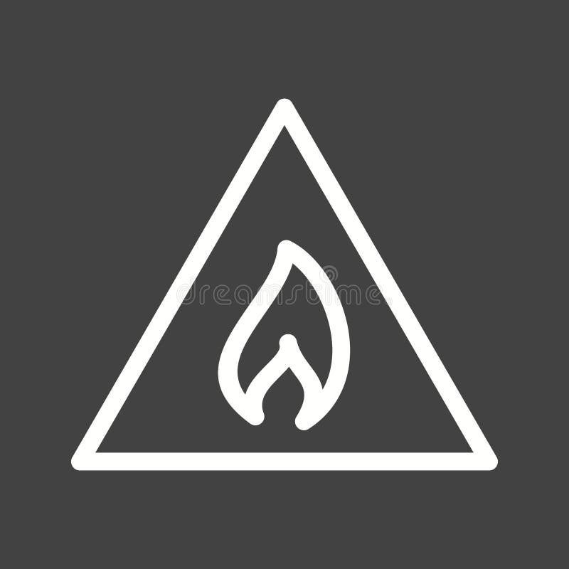 Diseño Del Vector De La Muestra Del Material Inflamable Ilustración del ...