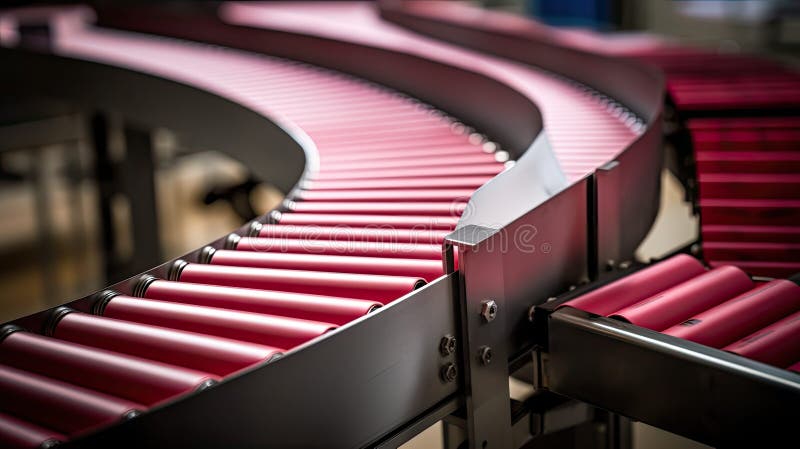 Material Parcel Conveyor Belt Stock Illustration - Illustration of ...