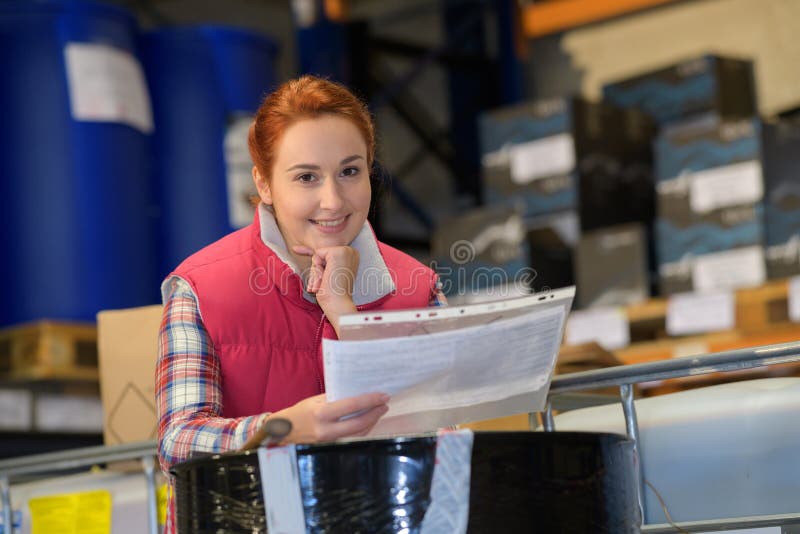 Material and Production Organizer Posing Stock Photo - Image of office ...