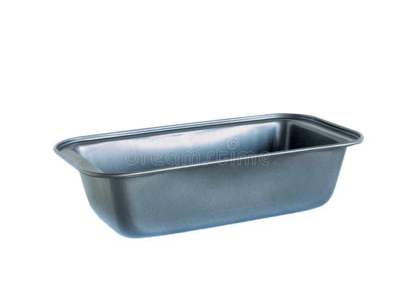 Material Rectangle Baking Loaf Pan Non-stick Coating. Isolated O Stock ...