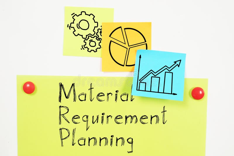 Material Requirement Planning MRP is Shown Using the Text Stock Photo ...