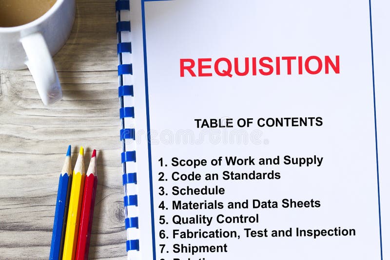 Material Requisition Concept Stock Photo - Image of order, schedule ...