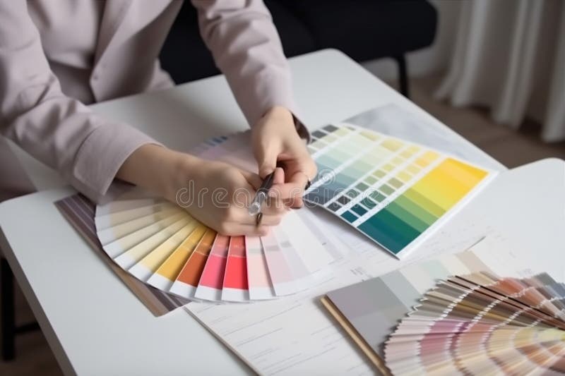 Sample Interior Choice Palette Designer Color Design Selection Swatch ...