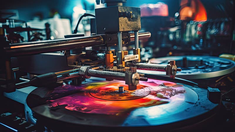 Material Vinyl Printing Press Stock Illustration - Illustration of ...