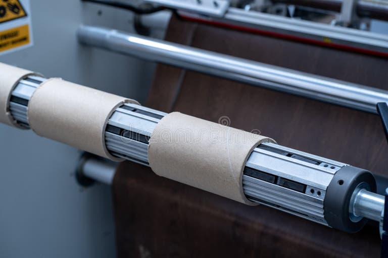 Material Winding Shaft with Cardboard Cores – Industrial Processing ...