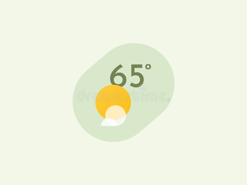 Material You Weather Widget Stock Illustration - Illustration of ...