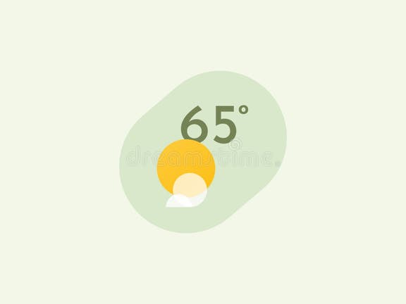 Material You Weather Widget Stock Illustration - Illustration of ...