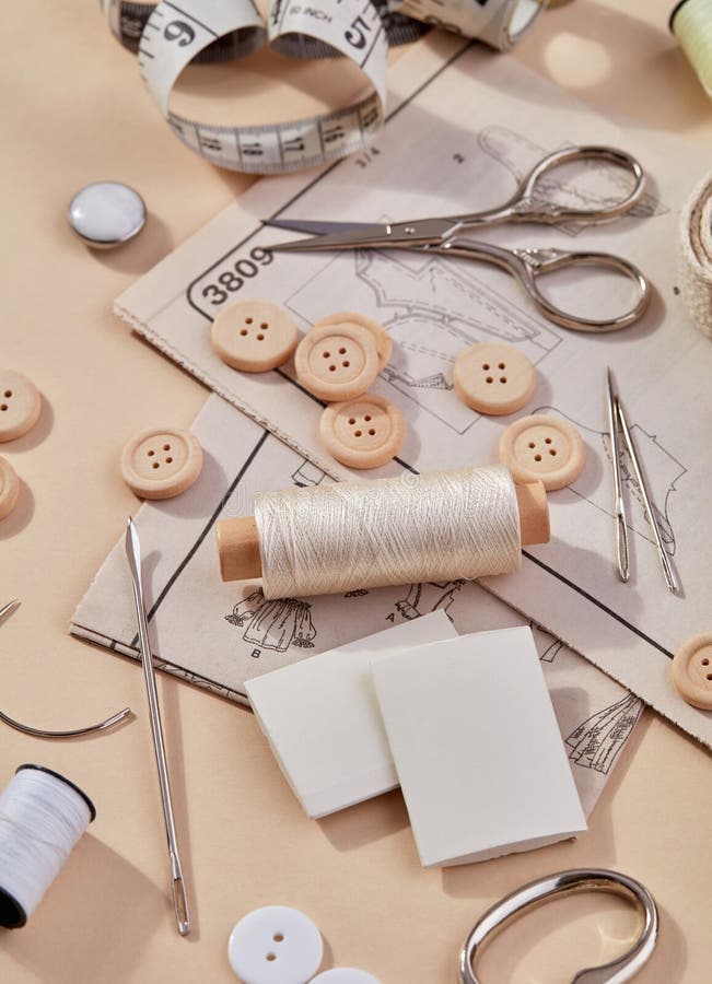 Tailoring setting close-up stock image. Image of savings - 207521157