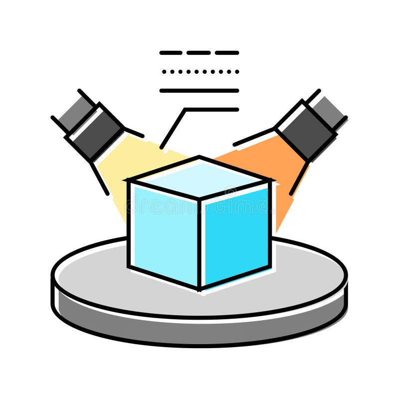 Materials Characterization Engineering Color Icon Vector Illustration ...