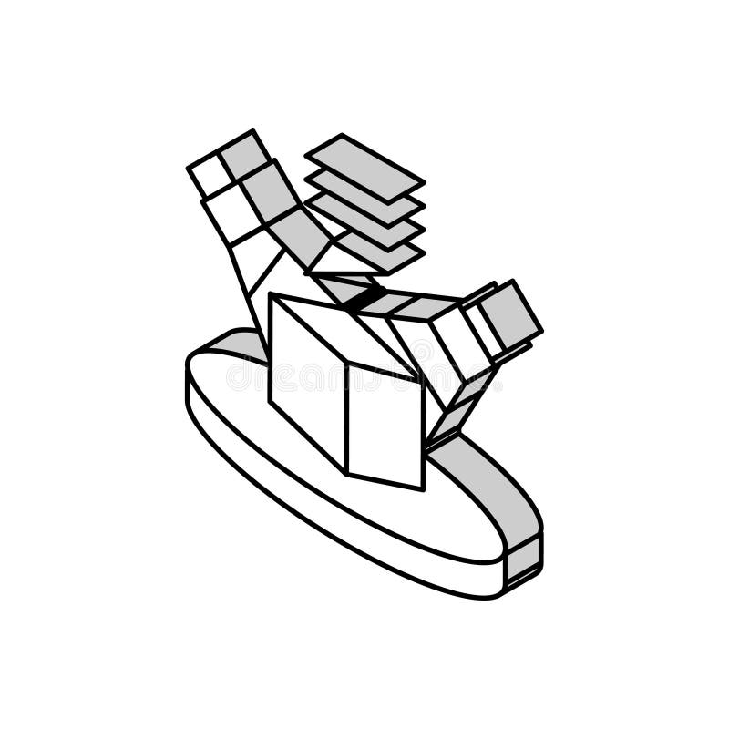 Materials Characterization Engineering Isometric Icon Vector ...