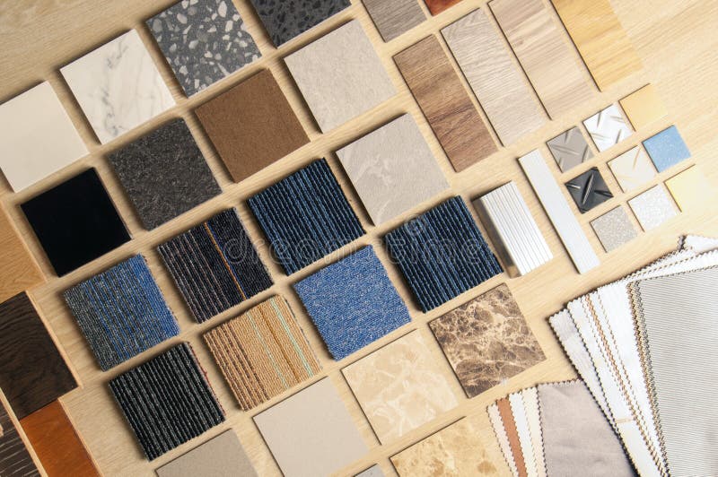 Materials Construction. Interior Design Stock Photo - Image of concept ...