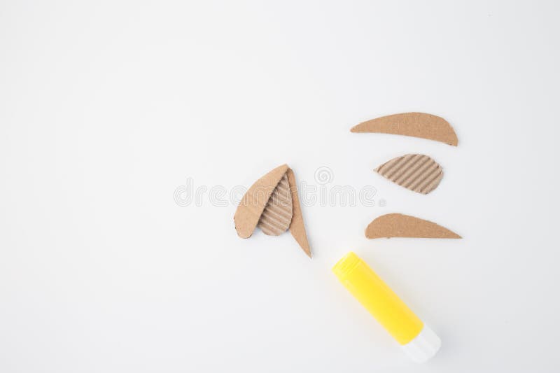 Materials for a Craft Project, Suggesting the Assembly of the Cardboard ...