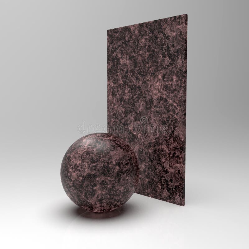 Materials for 3d Rendering and Texturing Stock Illustration ...