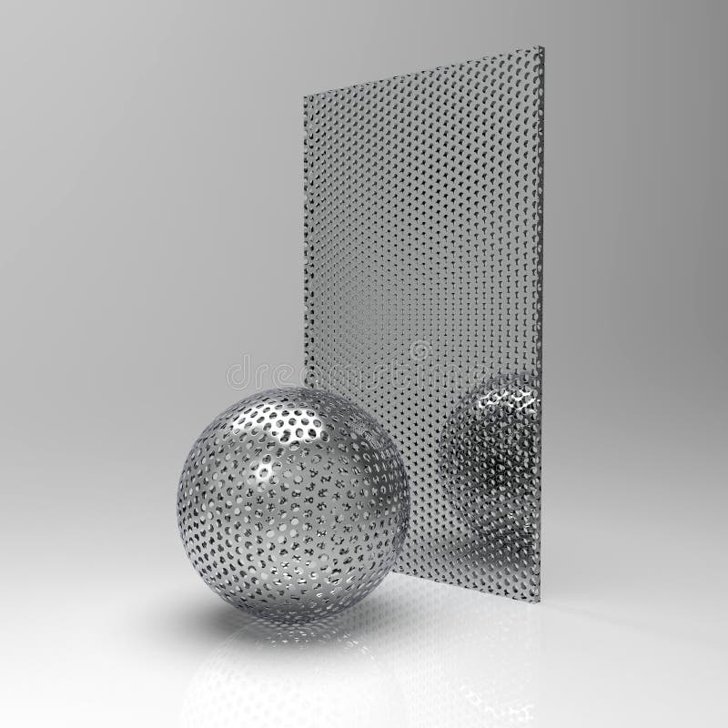 Materials for 3d Rendering and Texturing Stock Illustration ...