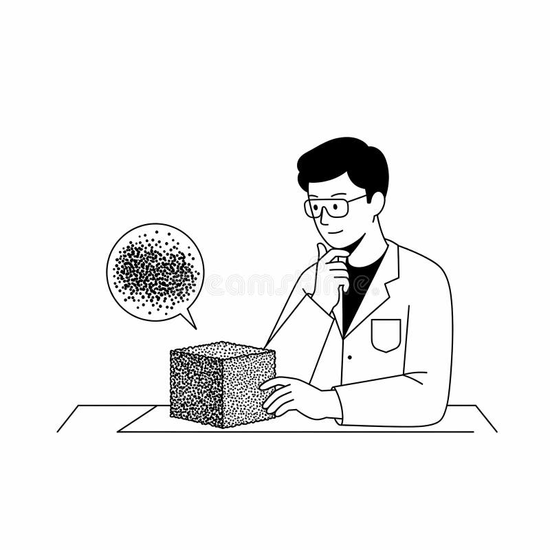 The Materials Engineer Examined the Sample, Studying the Performance of ...