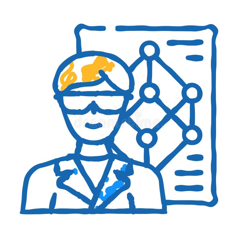 Materials Engineer Technology Icon Doodle Illustration Stock Vector ...