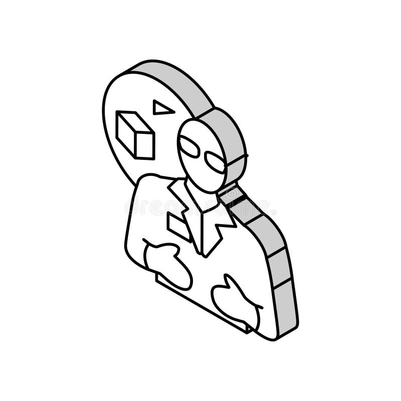 Materials Engineer Technology Isometric Icon Vector Illustration Stock ...