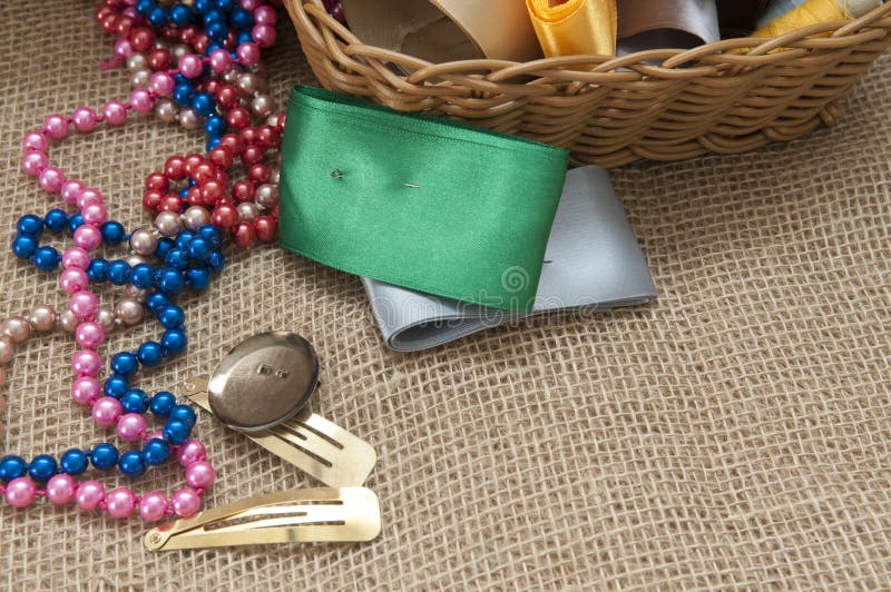 Materials for Handicrafts. stock photo. Image of crafts - 69673276