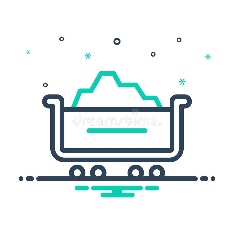 Mix Icon for Materials, Paraphernalia and Stuff Stock Illustration ...