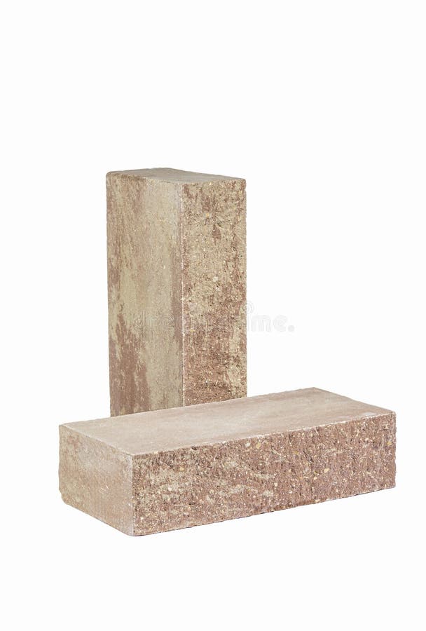 Materials Ideas. Pair of Solid Artificially Aged Dark Red Bricks for ...