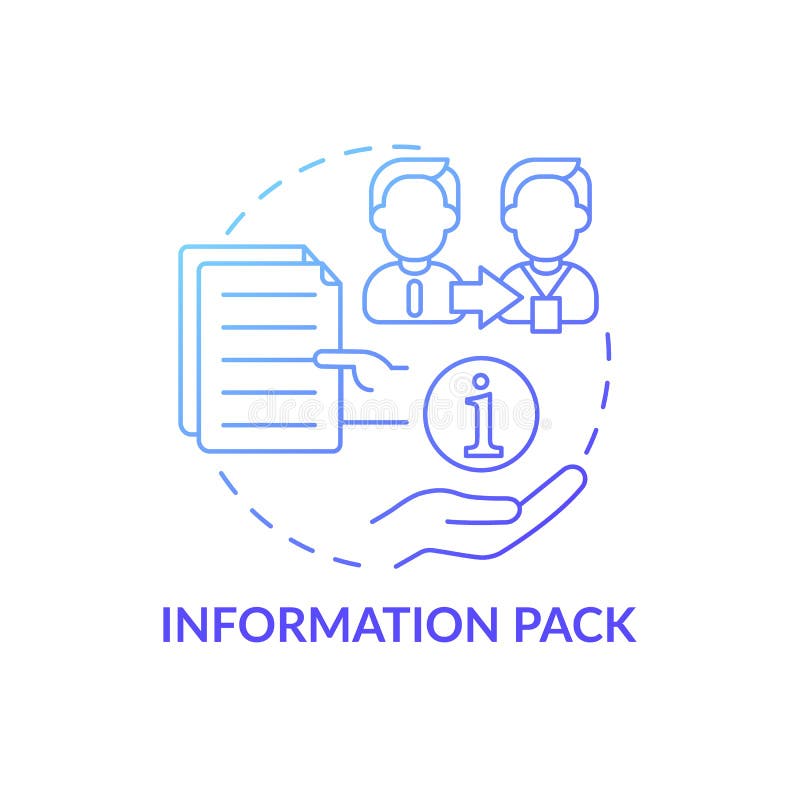 Materials for New Workers Concept Icon Stock Vector - Illustration of ...