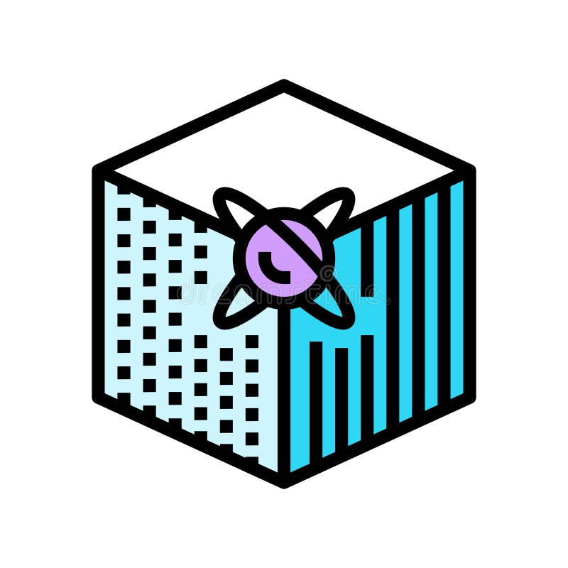 Materials Quantum Technology Color Icon Vector Illustration Stock ...
