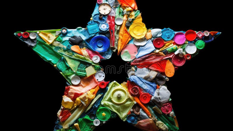 Materials recycle star stock illustration. Illustration of ...