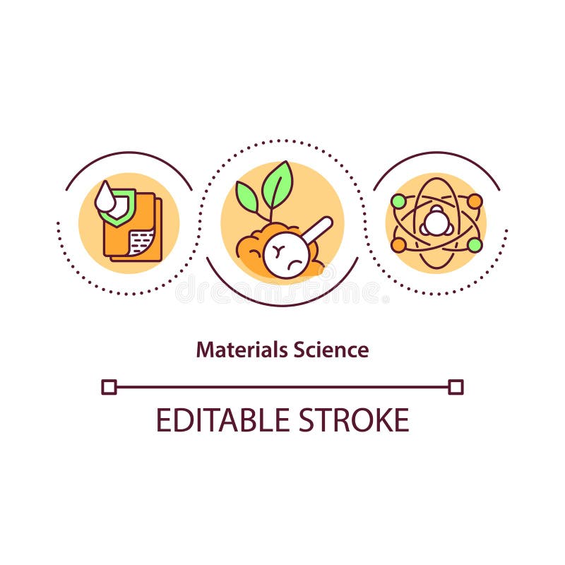 Materials Science Concept Icon Stock Vector - Illustration of ...