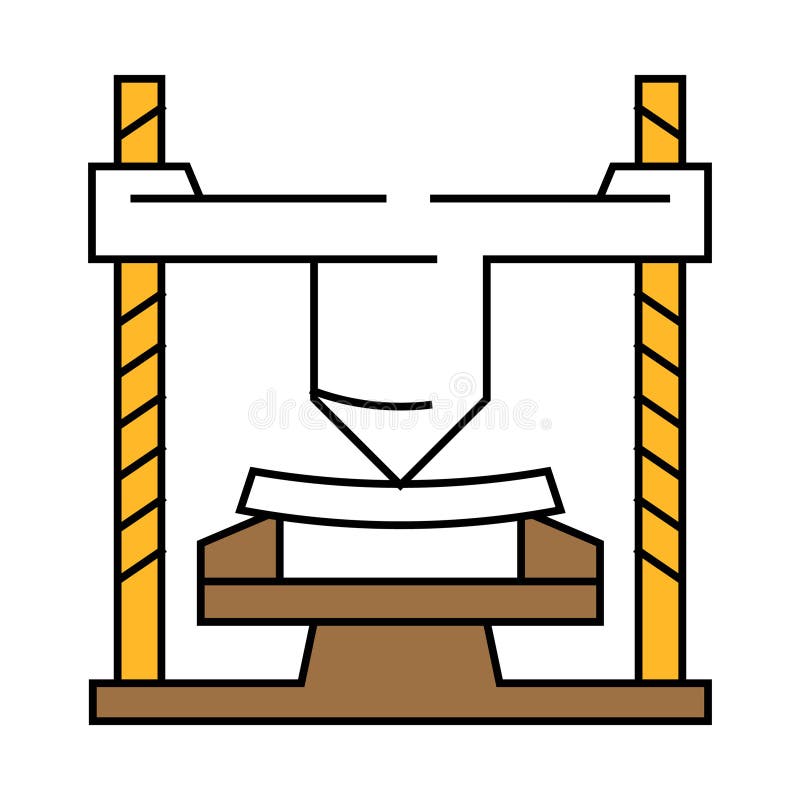 Materials Testing Mechanical Engineer Icon Color Illustration Stock ...