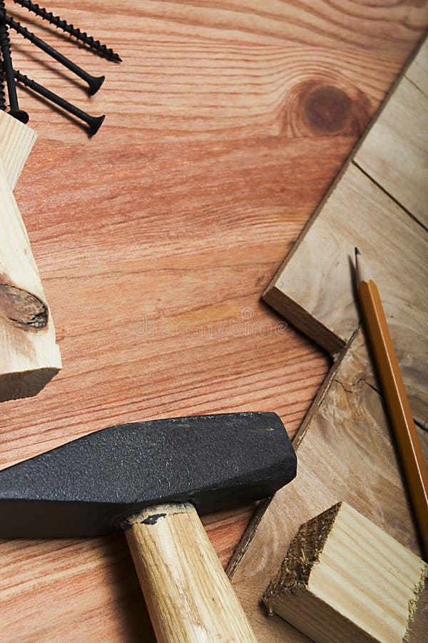 Materials and Tools for Building or Repairing Stock Image - Image of ...