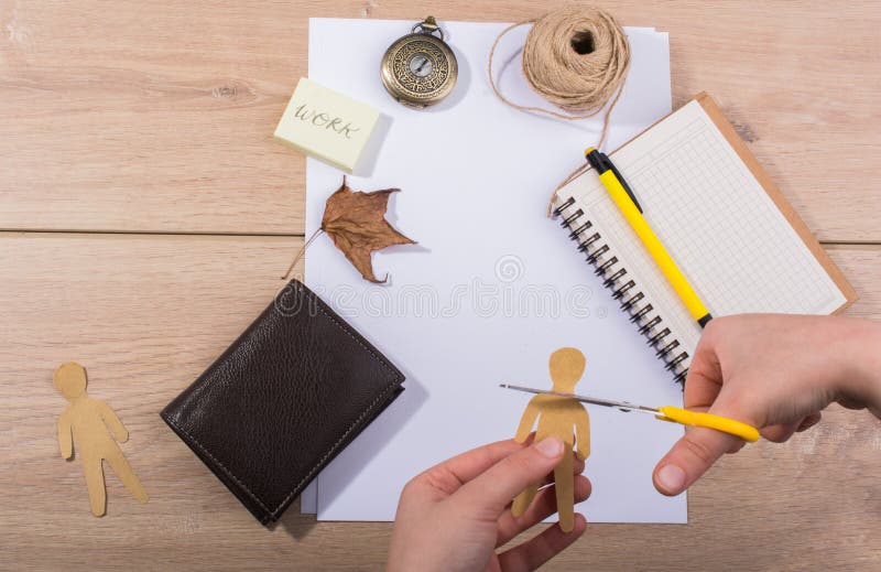 Materials and Tools for Hand Work of Art on a Desk Stock Photo - Image ...