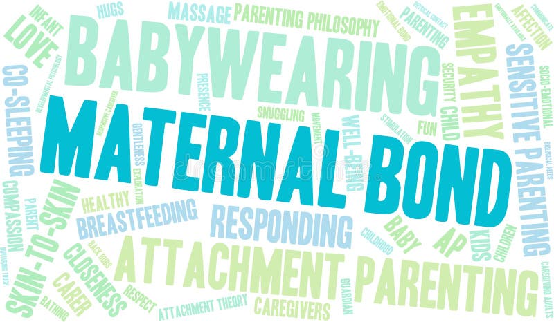 Maternal Bond Word Cloud stock vector. Illustration of healthy - 108487697
