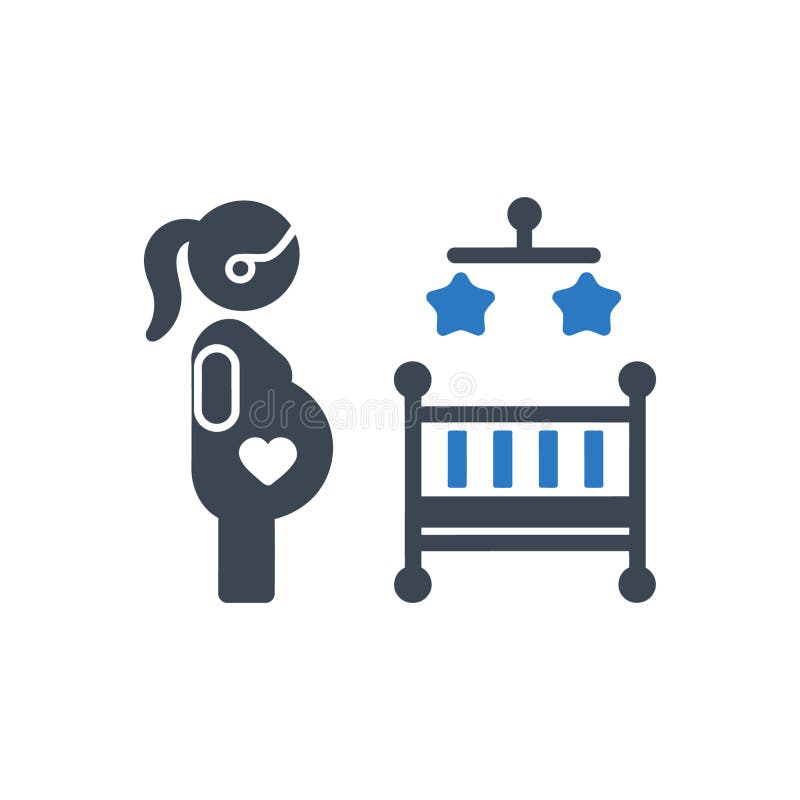 Maternity Baby Care Icon stock vector. Illustration of symbol - 361691091