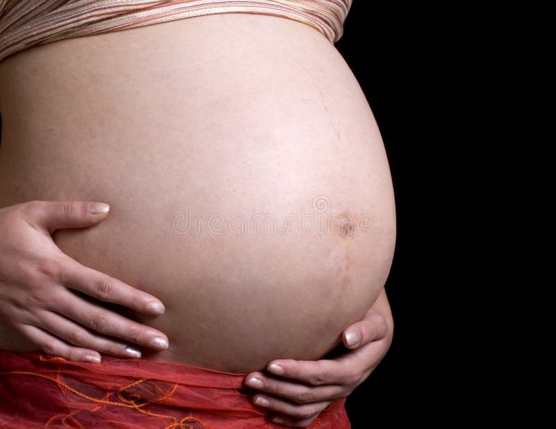 Maternity, big belly stock photo. Image of pregnant, female - 17281850