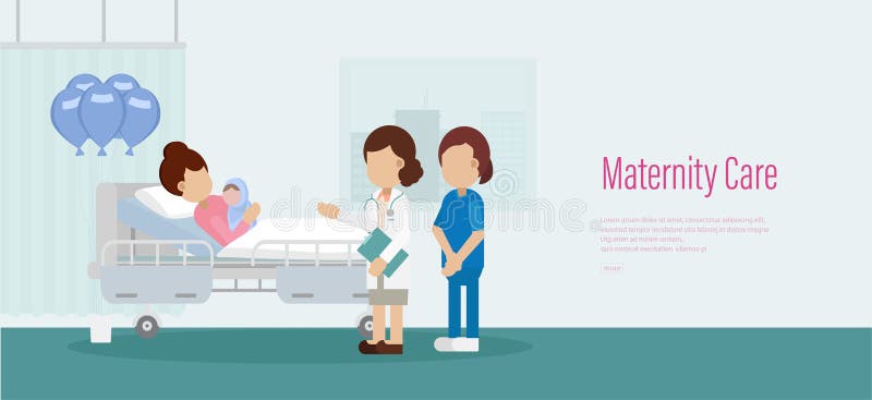 Maternity care concept stock vector. Illustration of patient - 186831223