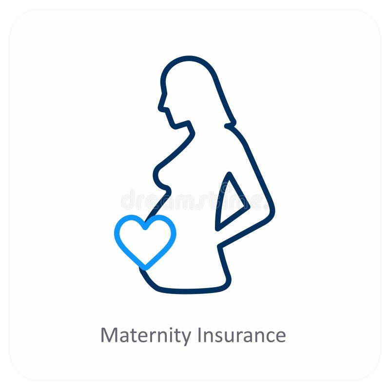 Maternity insurance stock illustration. Illustration of design - 341527307