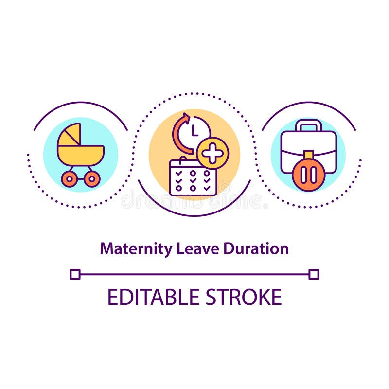 Maternity Leave Concept Icon Stock Vector - Illustration of benefit ... Maternity Leave Concept Icon Stock Vector - Illustration of benefit ...