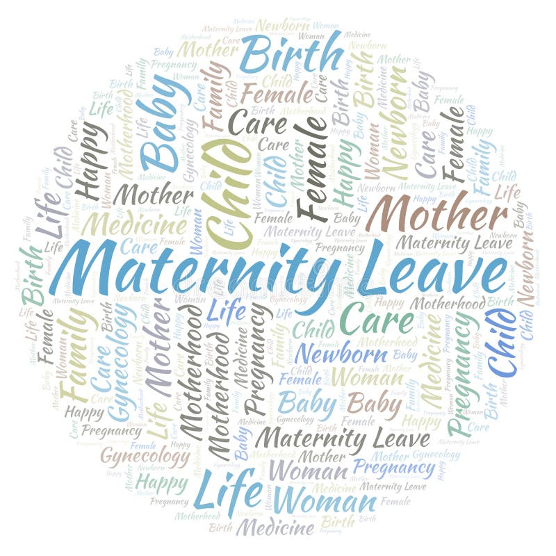 Maternity Leave in a in a Shape of Banner Word Cloud. Stock ...