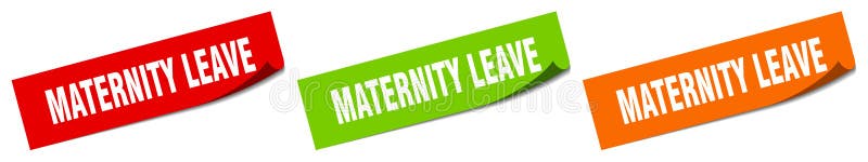 Maternity Leave Sticker. Maternity Leave Square Isolated Sign Stock ...