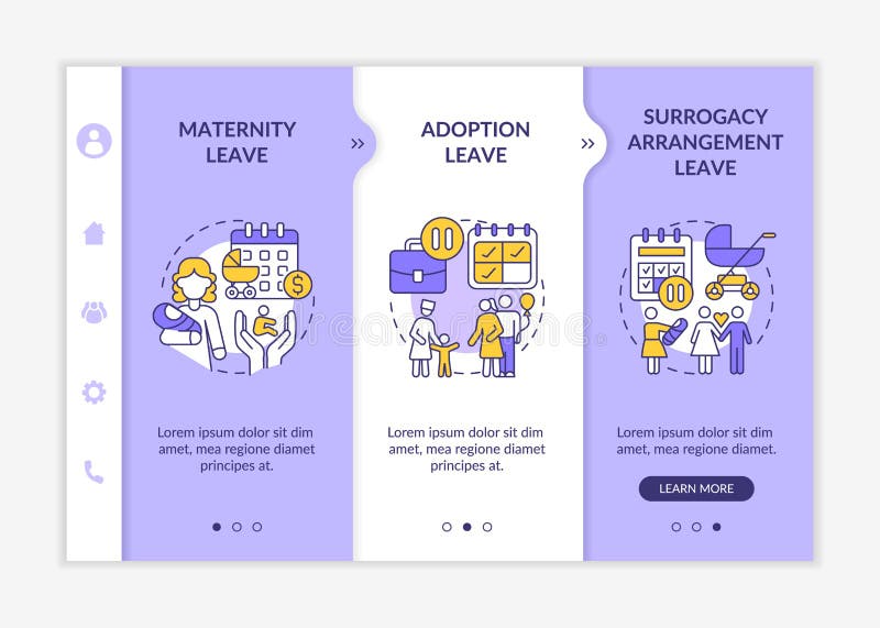 Maternity Leave Brochure Template Stock Vector - Illustration of flyer ...