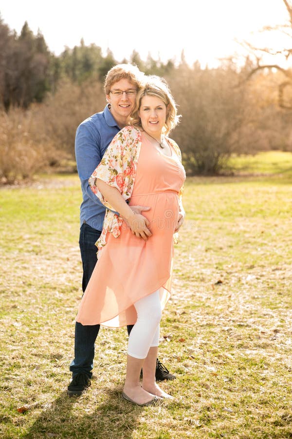Maternity Portrait stock photo. Image of little, couple - 68646892