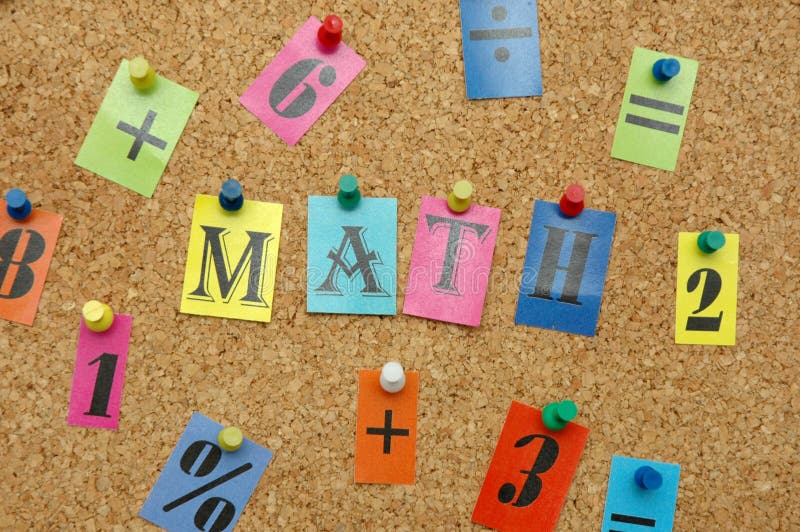 Math (mathematics) word stock image. Image of text, word - 37860245