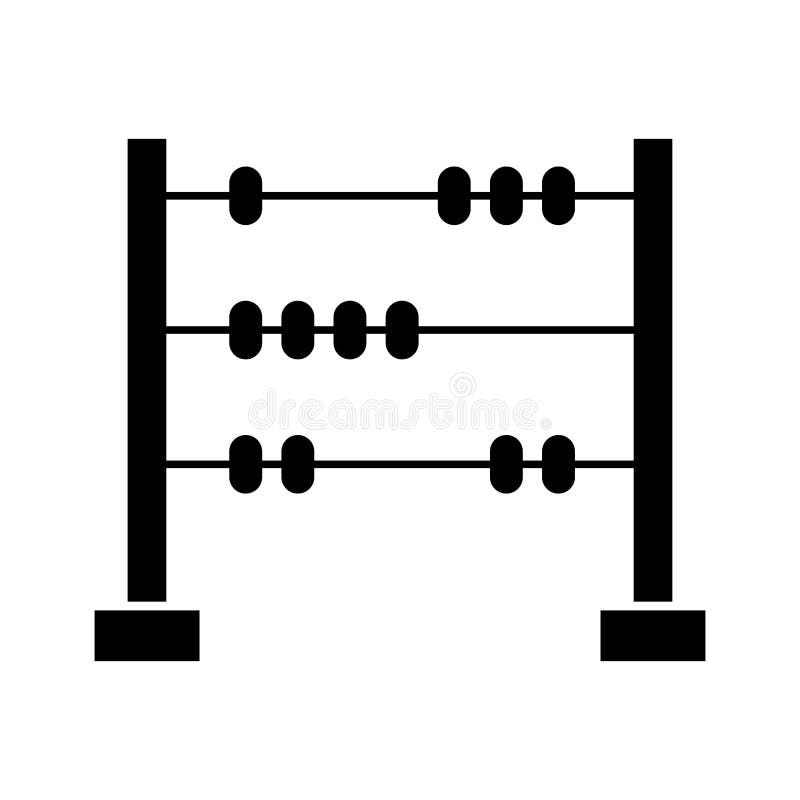 Math abacus isolated icon stock vector. Illustration of educational ...