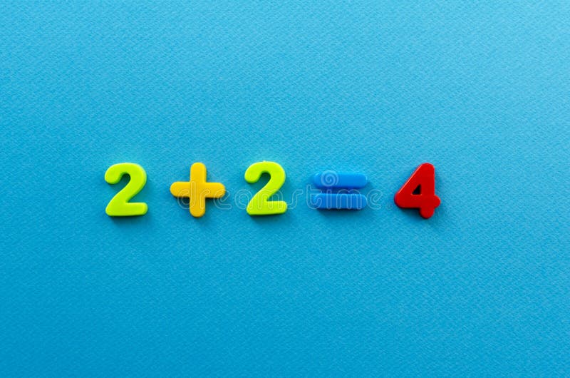 Math Operators Symbol Spotlighted on Black Background 3D Illustration ...