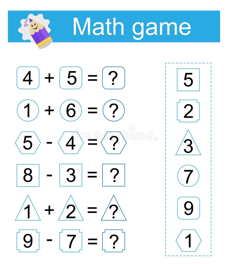 Math Activity. Number Range Up To 10. Developing Numeracy Skills ...