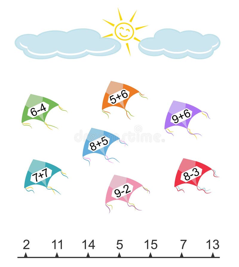 Developing Numeracy Skills. Math Game for Kids. Number Range Up To 15 ...