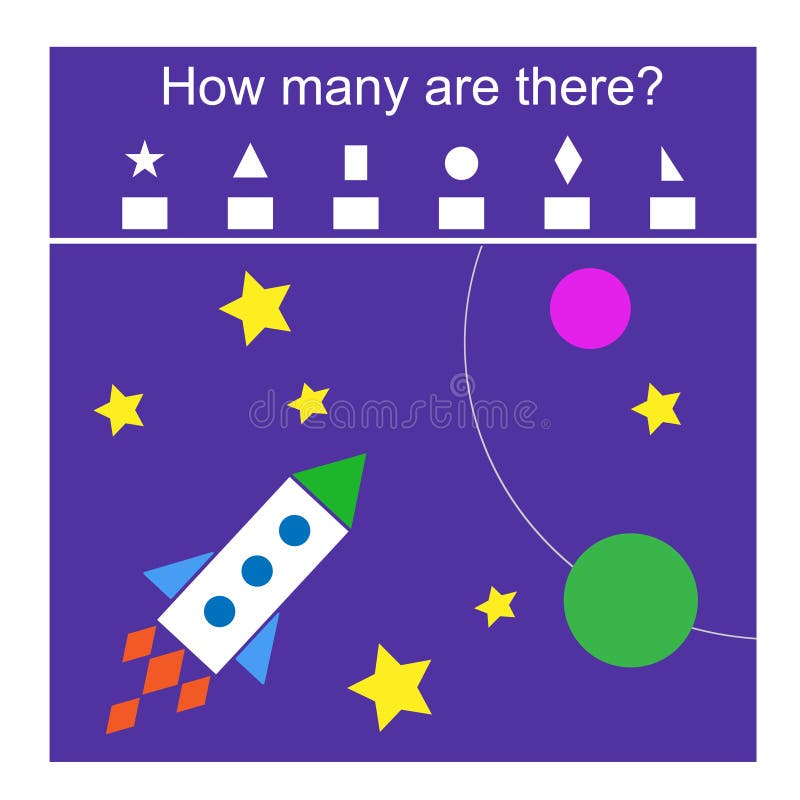 Math Activity. Developing Numeracy Skills. How Many Geometric Shapes ...